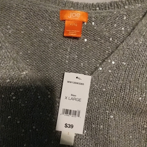 Joe Fresh | Sweaters | Xlg Gray Sequin Sweater | Poshmark